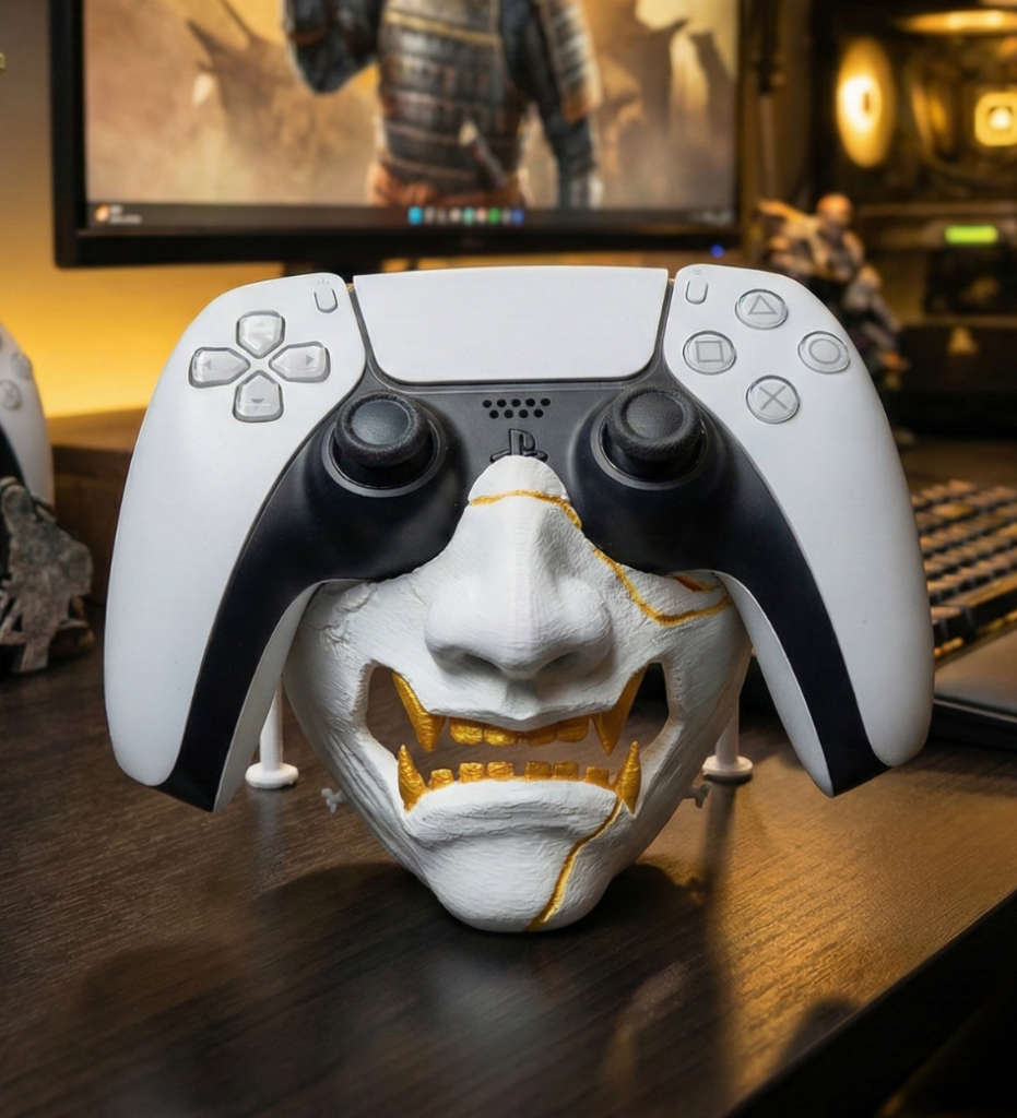 Ghost Of Yotei Mask Controller Holder – Action Figures For You